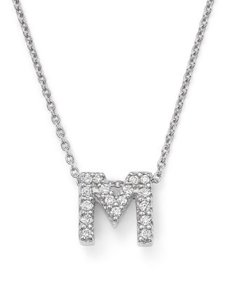 Click here for Roberto Coin 18K White Gold Initial Love Letter Pe... prices