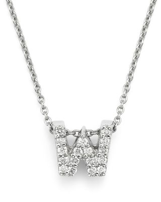 Click here for Roberto Coin 18K White Gold Initial Love Letter Pe... prices