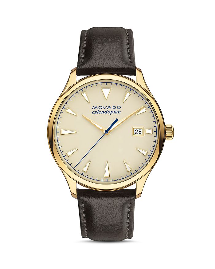 Movado Heritage Calendoplan Watch, 40mm | Bloomingdale's
