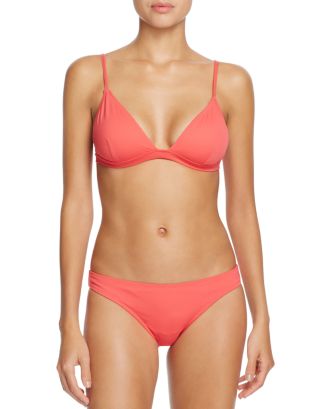 Eberjey So Solid Taylor Bikini Top & So Solid Allie Bikini Bottom | Bloomingdale's