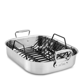 All-Clad Gourmet Accessories Large Roaster with Rack | Bloomingdale's