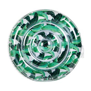 Sunnylife Twin Round Banana Palm Leaf Float | Bloomingdale's