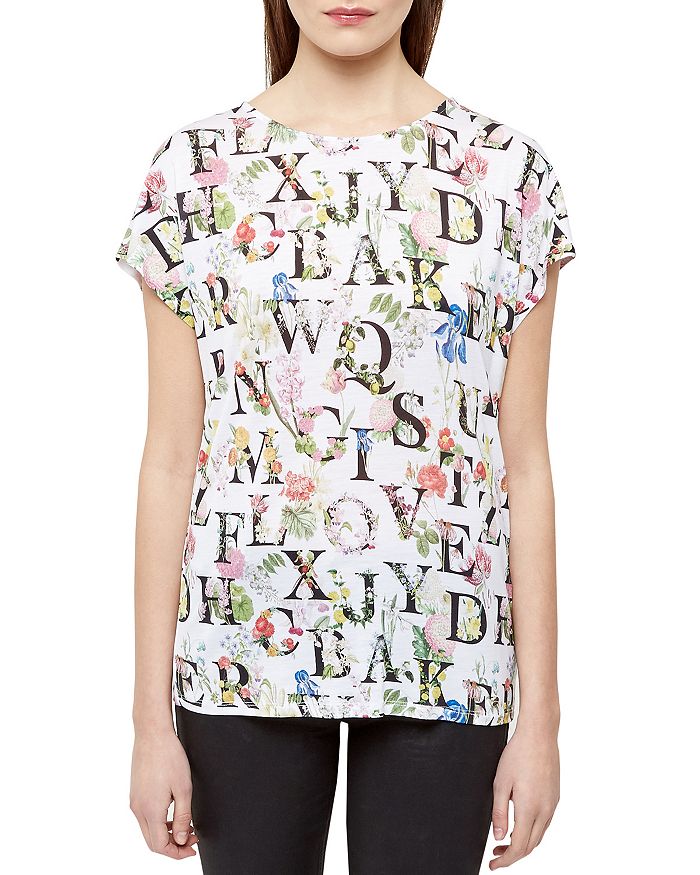 Ted Baker A-to-Z Floral Print Tee | Bloomingdale's