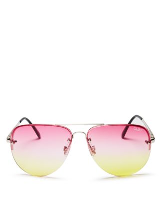 Quay Women's Muse Fade Aviator Sunglasses, 62mm | Bloomingdale's