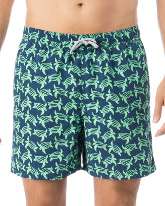 TOM & TEDDY Turtle Print Swim Trunks | Bloomingdale's