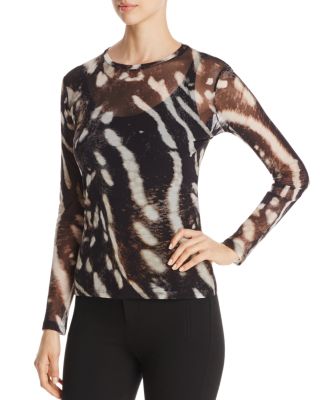 Max Mara Helga Printed Sheer Top | Bloomingdale's