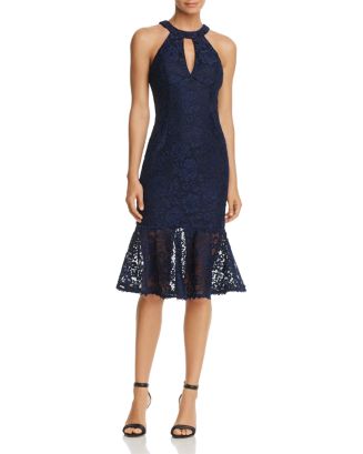 Avery G Keyhole Lace Dress | Bloomingdale's