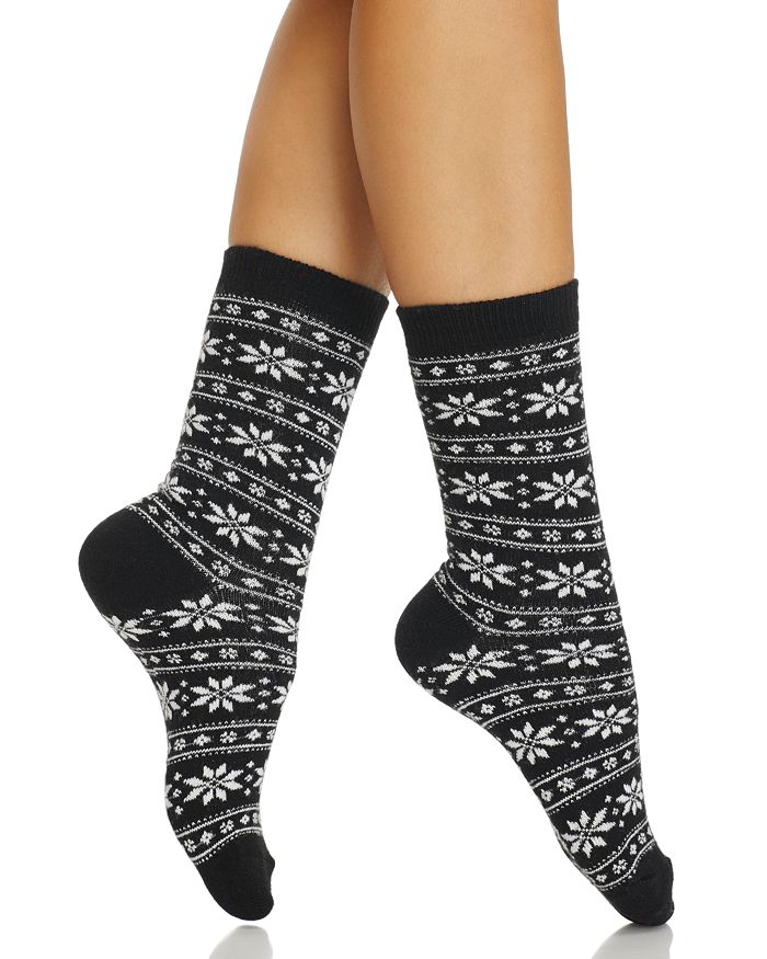 Ralph Lauren Snowflake Stripe Boot Socks | Bloomingdale's
