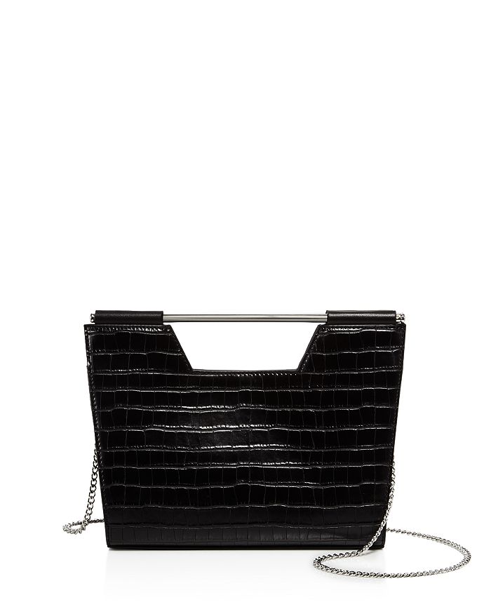 Nasty Gal Open Bar Embossed Clutch | Bloomingdale's