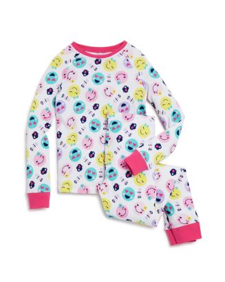 US Angels Girls' Smiley Face Pajama Set - Big Kid | Bloomingdale's