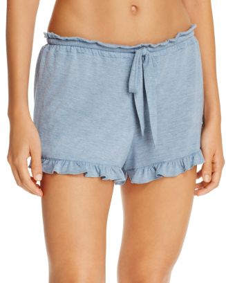 Josie Heathered Ruffle Sleep Shorts | Bloomingdale's