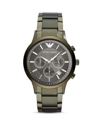 Armani Swiss Automatic Stainless Steel Watch, 43 mm | Bloomingdale's