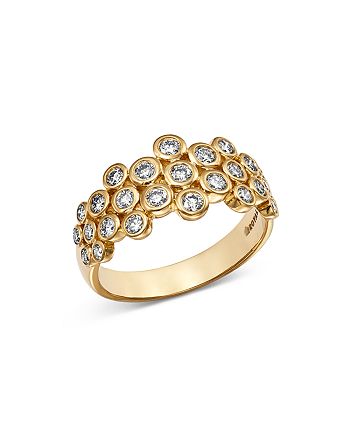 Bloomingdale's Diamond Bezel Set Cluster Ring in 14K Yellow Gold, 0.75 ...
