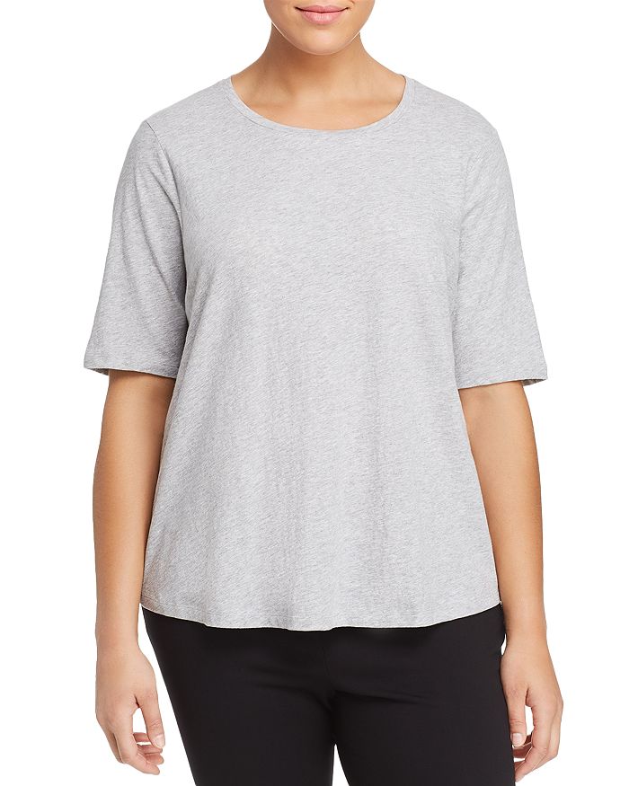 Eileen Fisher Plus Organic Cotton Tee | Bloomingdale's