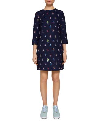 Ted Baker Ted Baker Colour By Numbers Wandle Fly Fish Dress ...