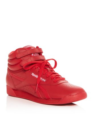 Reebok Women's Freestyle Hi Spirit Leather High Top Sneakers ...