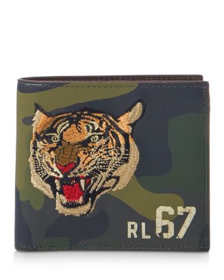 Polo Ralph Lauren Camouflage Tiger Leather Wallet | Bloomingdale's
