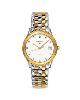 Longines Flagship Diamond Two-Tone Watch, 35.6mm | Bloomingdale's