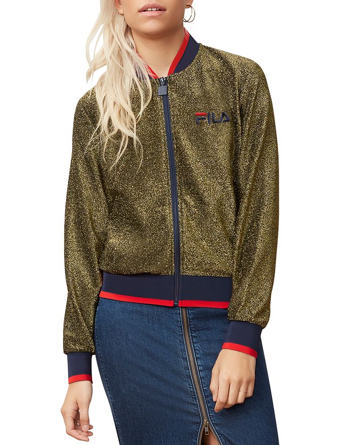 FILA Star Metallic Bomber Jacket | Bloomingdale's