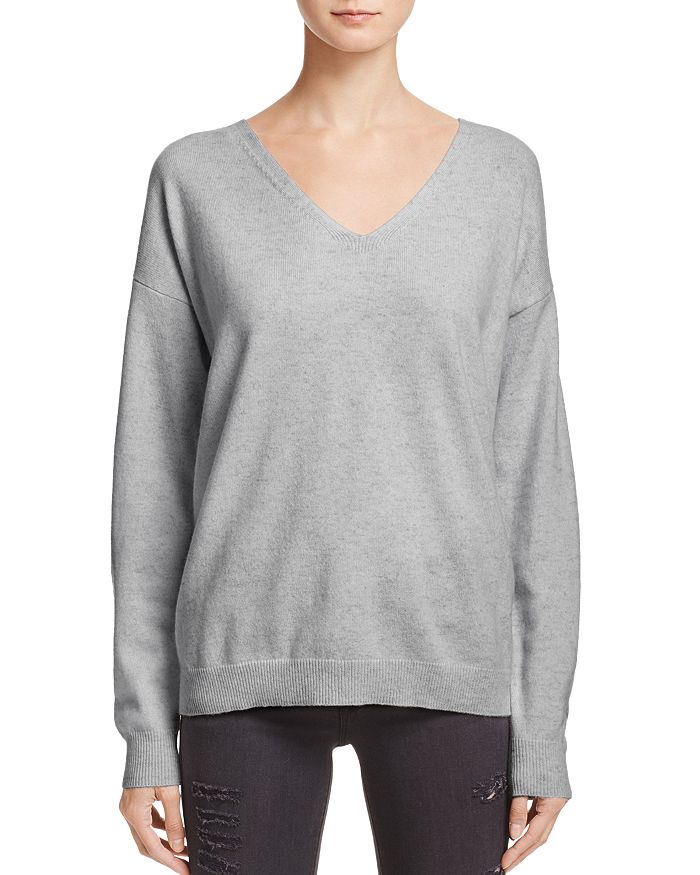 AQUA Lace-Up Back Cashmere Sweater - 100% Exclusive | Bloomingdale's