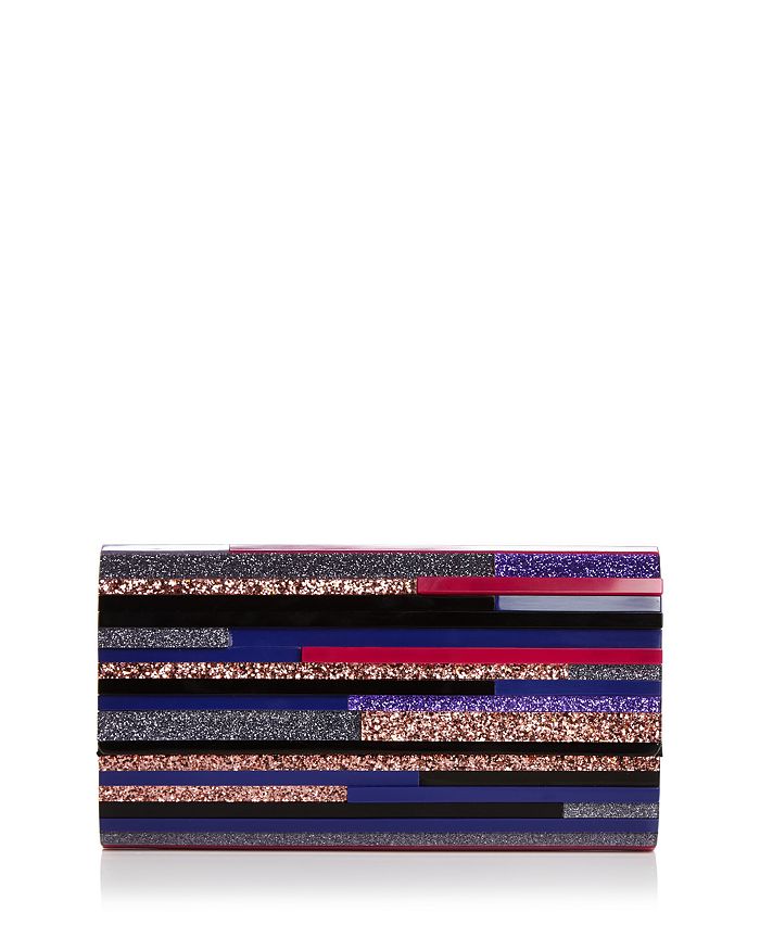 Sondra Roberts Medium Multicolored Lucite Clutch | Bloomingdale's