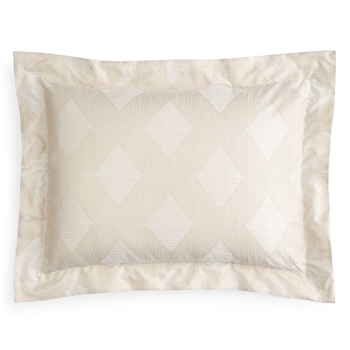 Frette Motif Arredo Standard Sham - 100% Exclusive In Ivy/beige | ModeSens
