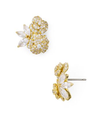 kate spade new york Double Pavé Cluster Stud Earrings | Bloomingdale's