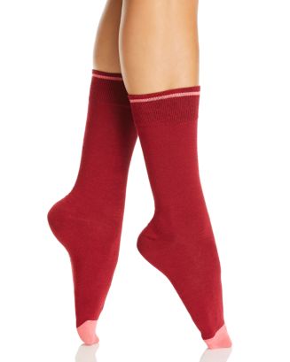kate spade new york Blocked Toe Crew Socks | Bloomingdale's