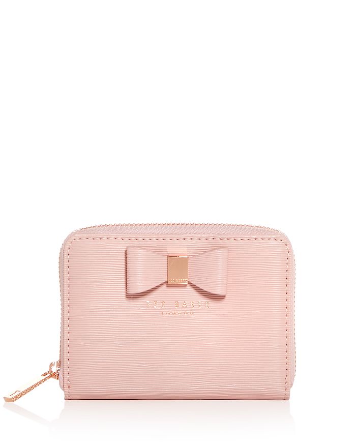 Ted Baker Small Embossed Leather Zip Wallet | Bloomingdale's