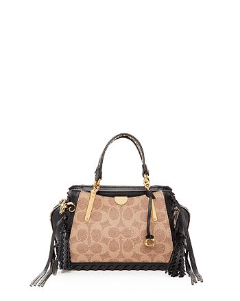 COACH Dreamer 21 Embellished Leather Convertible Mini Shoulder Bag ...