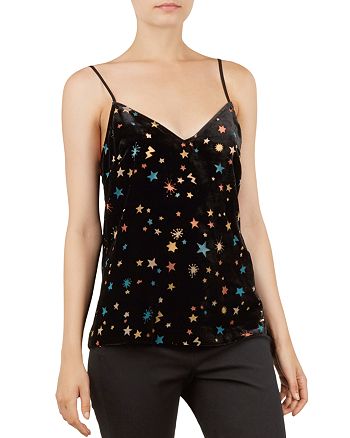 Ted Baker Colour By Numbers Cleira Devore Star Cami Top | Bloomingdale's