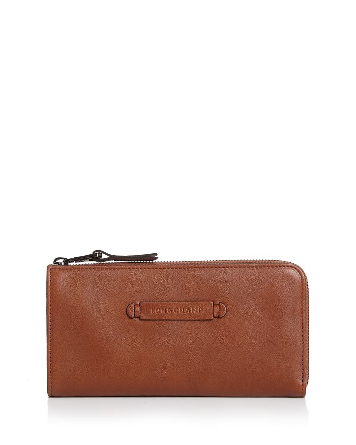 Longchamp 3-D Leather Zip Wallet | Bloomingdale's
