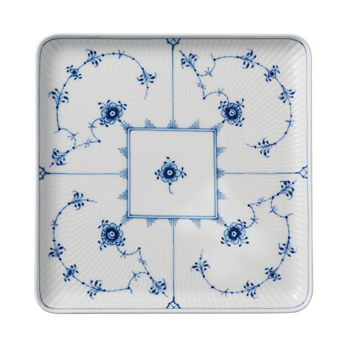Royal Copenhagen Blue Fluted Plain Large Square Plate | Bloomingdale's