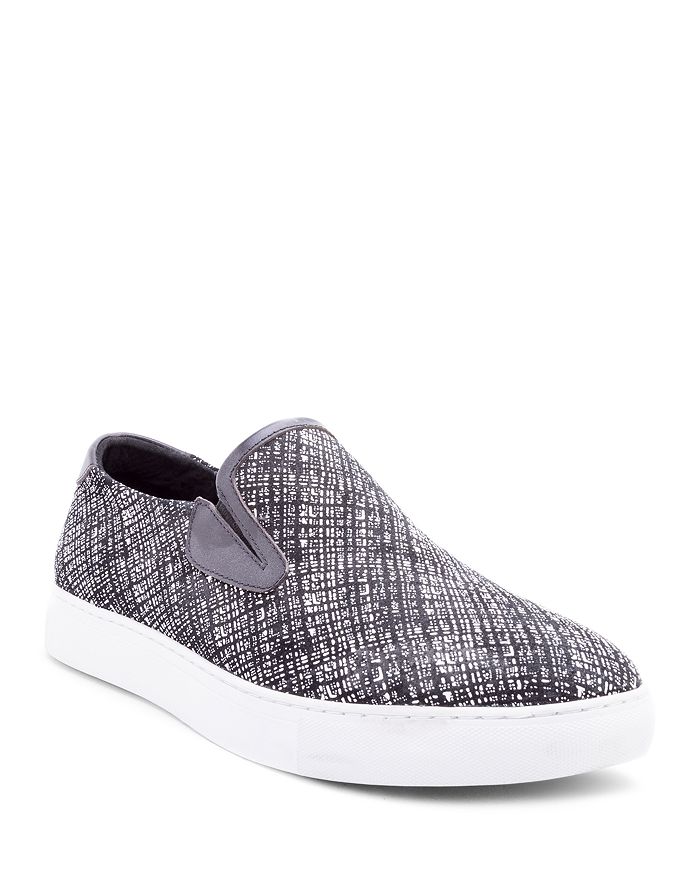 Robert Graham Men's Kitson Leather Slip-On Sneakers | Bloomingdale's