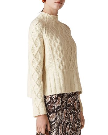 Whistles Modern Cable Sweater | Bloomingdale's