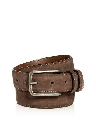 BOCONI Men's Tyler Nubuck Leather Belt | Bloomingdale's