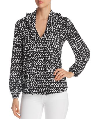 kate spade new york Pop Printed Blouse | Bloomingdale's