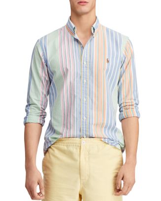 Polo Ralph Lauren Patterned Classic Fit Button-Down Oxford Shirt ...