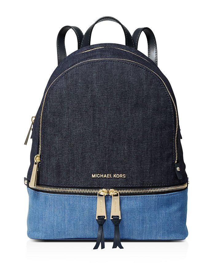 MICHAEL Michael Kors Rhea Medium Color-Block Fabric Backpack ...