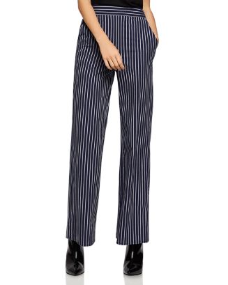 BCBGeneration Striped Wide-Leg Pants | Bloomingdale's