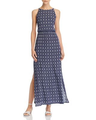AQUA Tile Print Maxi Dress - Exclusive | Bloomingdale's