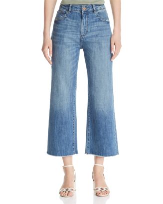 DL1961 DL196 Hepburn Wide Leg Jeans in Palmer | Bloomingdale's