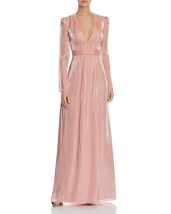 Rachel Zoe Rosalie Plunging Shimmer Gown | Bloomingdale's