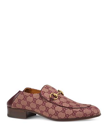 Gucci Men's Mister GG Supreme Canvas Apron-Toe Loafers | Bloomingdale's