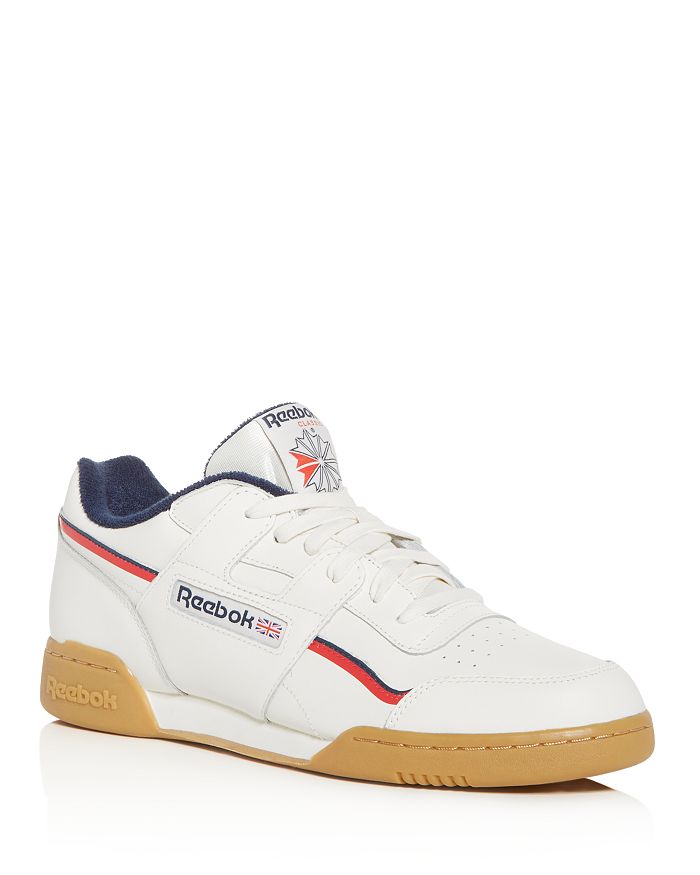 Reebok Men's Workout Plus Leather Low-Top Sneakers | Bloomingdale's