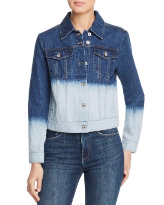 Bagatelle Dip-Dye Denim Jacket | Bloomingdale's