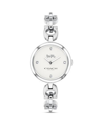 COACH Signature Chain Pavé Detail Watch, 26mm | Bloomingdale's