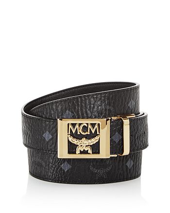 MCM Men's Logo Monogram Belt | Bloomingdale's