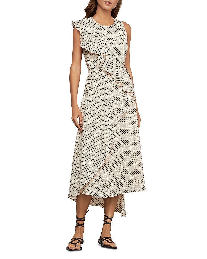 BCBGMAXAZRIA Floral-Dot Ruffled Dress | Bloomingdale's