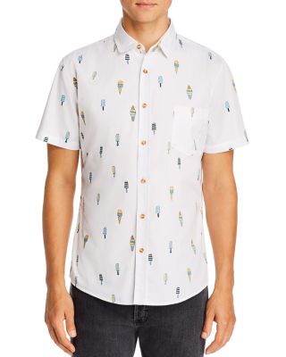 Sovereign Code Short-Sleeve Ice Cream Print Slim Fit Shirt | Bloomingdale's
